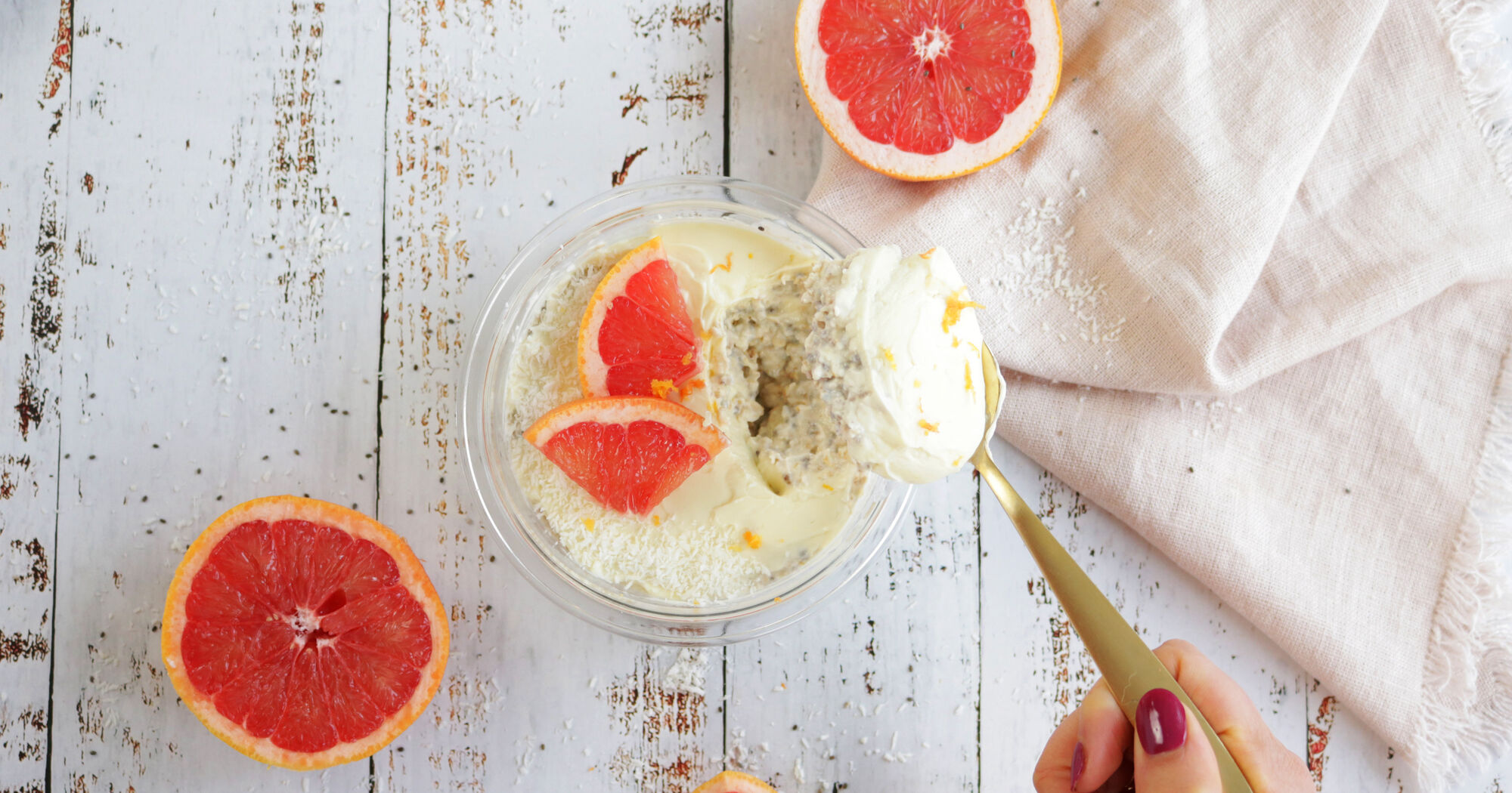 Overnight Oats mit Grapefruit