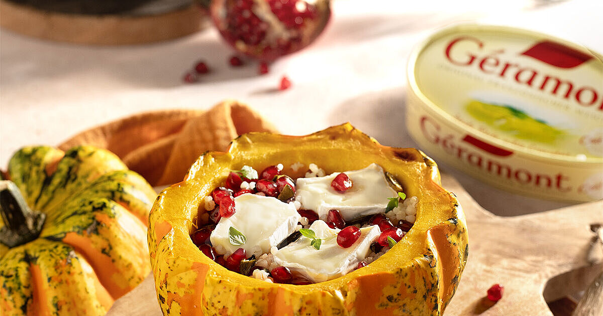 Rezept Gefüllter Kürbis mit Géramont