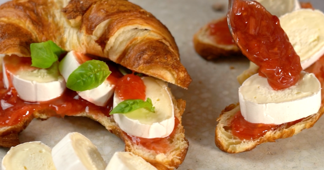 Rhabarber Chutney mit Géramont Le Snack