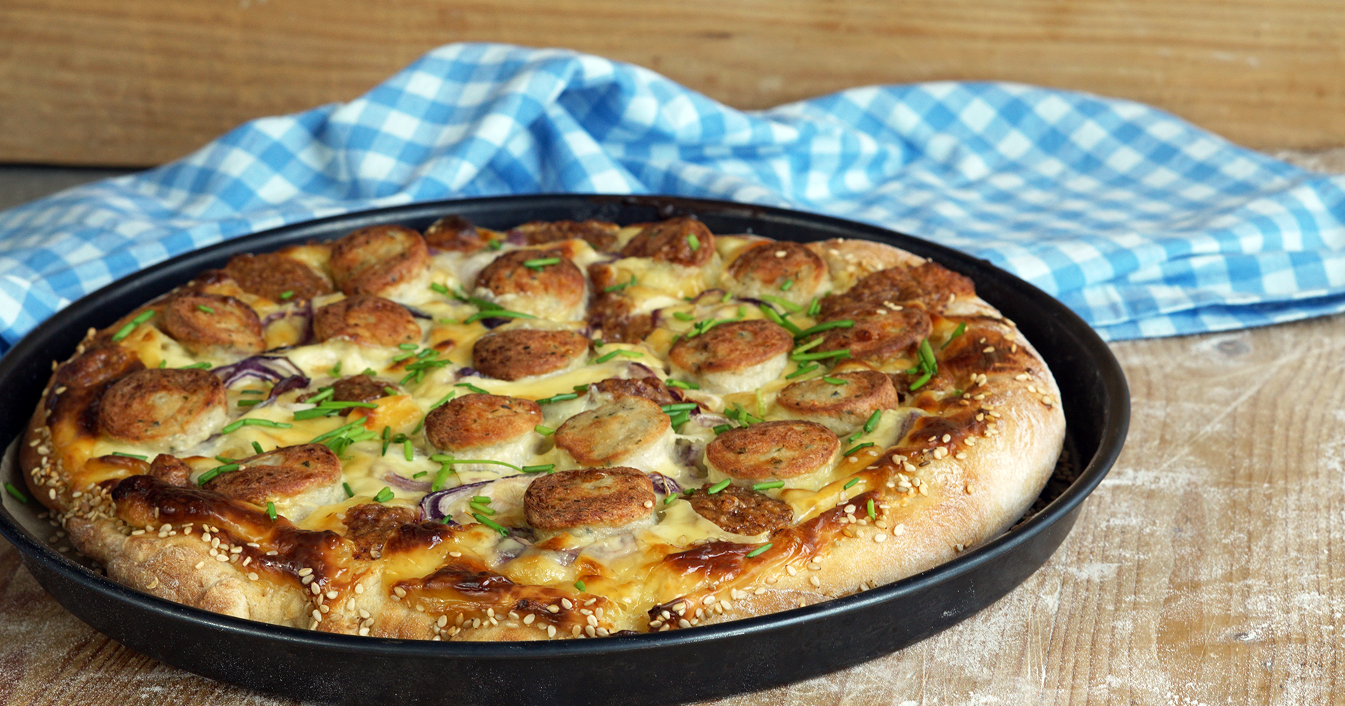 Bayerische Brezel Pizza