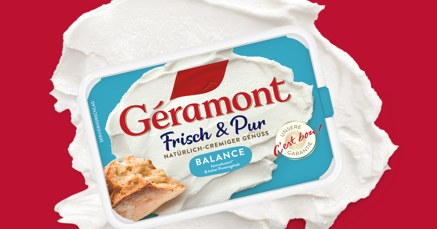 Géramont Frisch & Pur Balance – Cremiger Frischkäse in leichter Variante