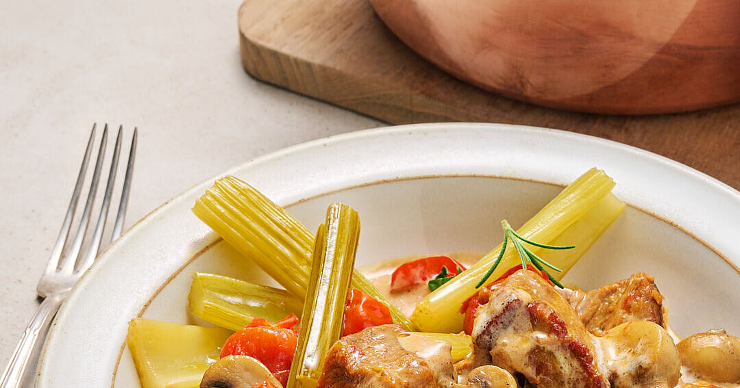 Kalbsragout mit Champignons